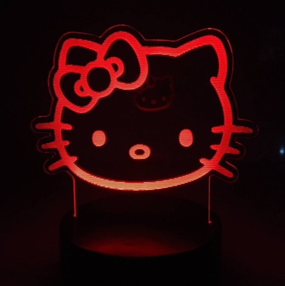 Hello Kitty | Other | Hello Kitty Sanrio Cute Custom Led Lamp | Poshmark